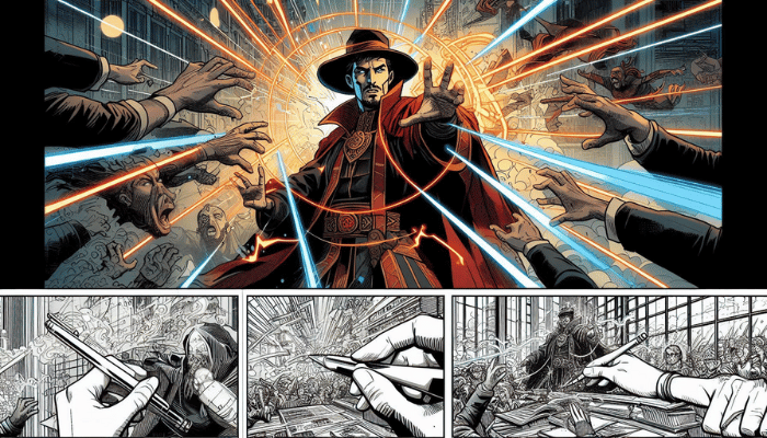 Simple Line Art Techniques in Comic Book Artistry