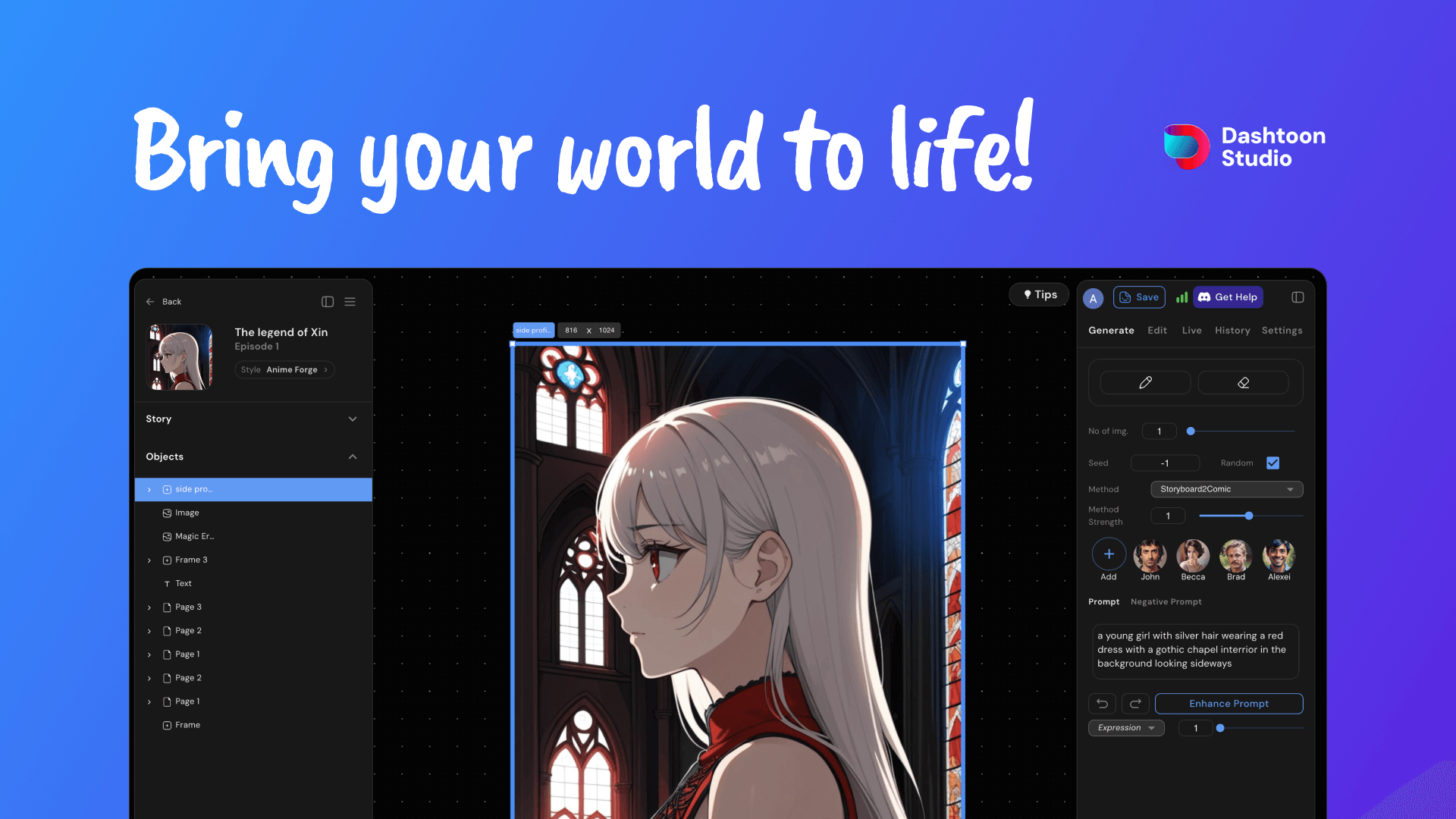 Publish Comics on Dashtoon